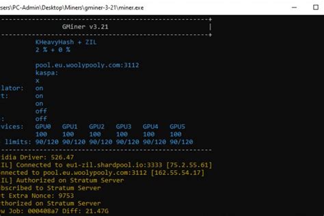 Dual Mining Kaspa Kas Zilliqa Zil Now Posible With Gminer 3 21