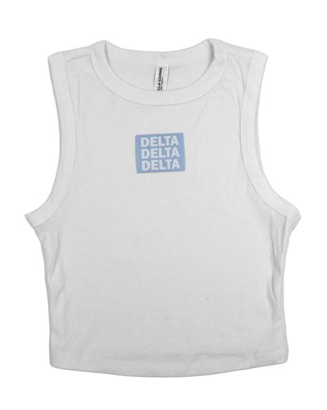 Delta Delta Delta Patch Tank Greek Divine And More