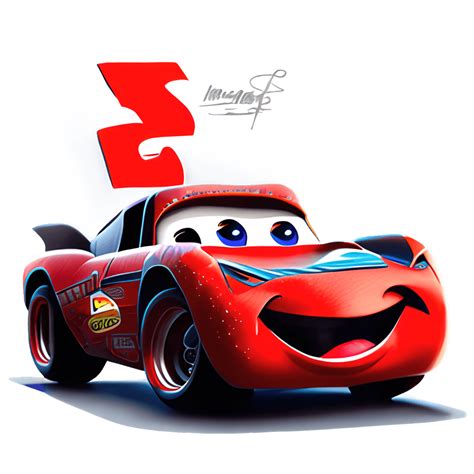3d Disney Cars Lightning Mcqueen Graphic · Creative Fabrica