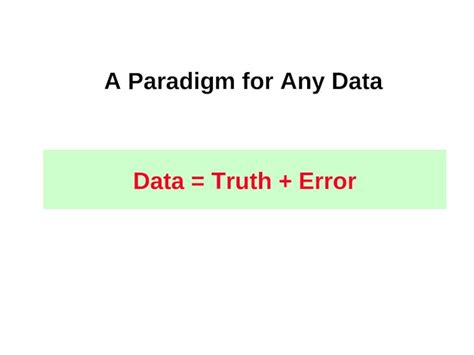 Ppt Data Truth Error A Paradigm For Any Data Finding Truth In Forecasting 1smoothing