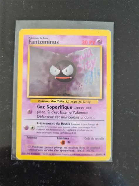 CARTE POKÉMON FANTOMINUS Commune Set de Base Édition EUR PicClick FR