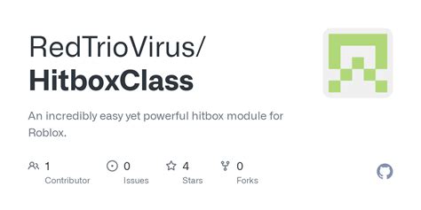 Github Redtriovirus Hitboxclass An Incredibly Easy Yet Powerful Hitbox Module For Roblox
