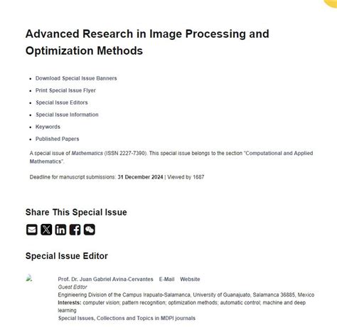 Mathematics Mdpi On Linkedin Imageprocessing Optimization Mdpiopenaccess Comscimathmdpi