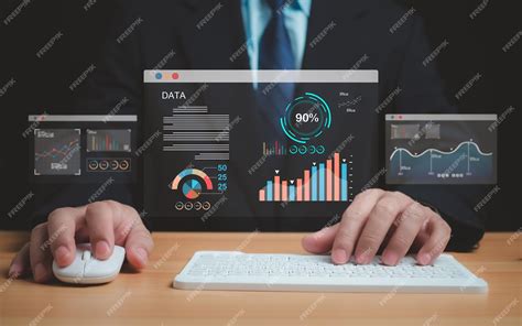 Premium Photo Business People Use Computers To Analyze Business And
