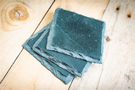 Square Slate Coaster Natural Slate Coasters Honister Slate Mine