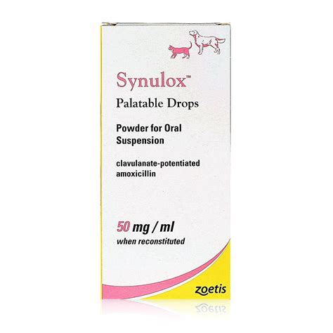 Synulox Palatable Drops 50mgml 15ml Mypetsvet
