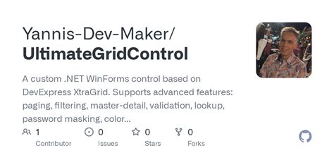Github Yannis Dev Makerultimategridcontrol A Custom Net Winforms