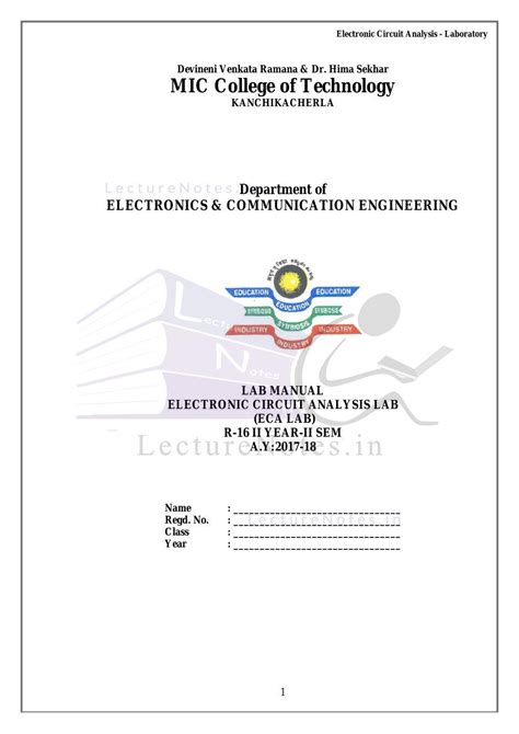 Electronic Circuit Analysis Notes Resourcelasopa