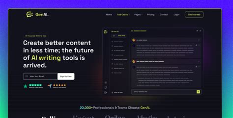Genai Copywriting And Content Writing React Nextjs Ai Landing Template By Nuclearthemes