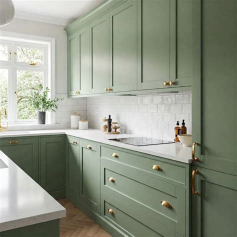 15 Stunning Modern Sage Green Kitchen Cabinets