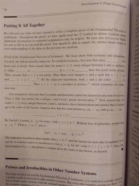 Solved Investigation Prime Factorization An Putting It Chegg