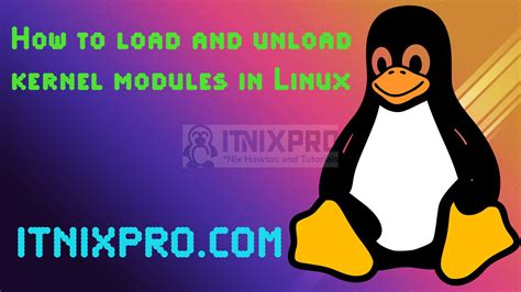How To Load And Unload Kernel Modules In Linux
