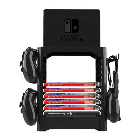 Amazon Com Finera Game Storage Tower For Nintendo Switch Multifunctional Storage Bracket Disk