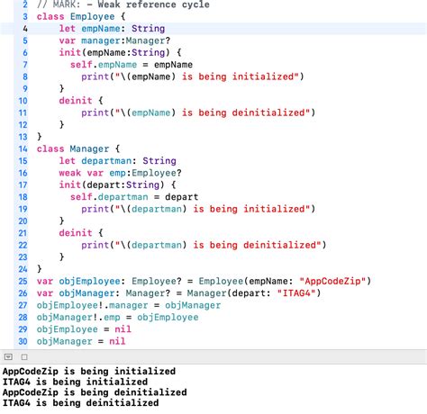 memory management with arc and avoiding retain cycles with weak and