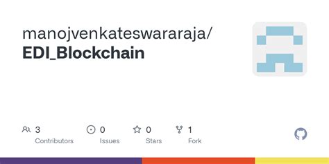 github manojvenkateswararaja edi blockchain