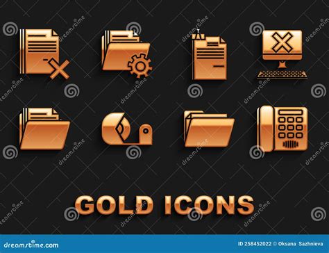 Set Scotch Computer With Keyboard And X Mark Telephone Document