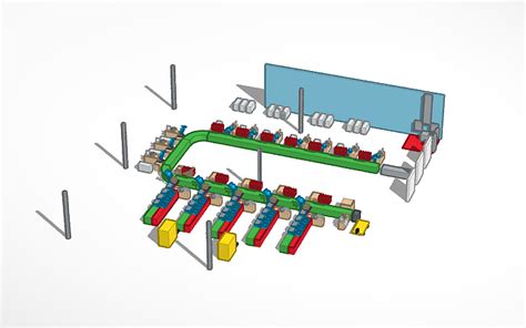 3d Design Copy Of Conveyor Layout 2 Tinkercad