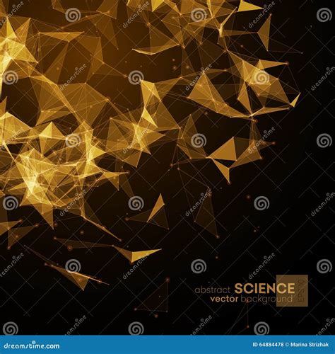 Wireframe Mesh Polygonal Background Stock Vector Illustration Of Network Frame