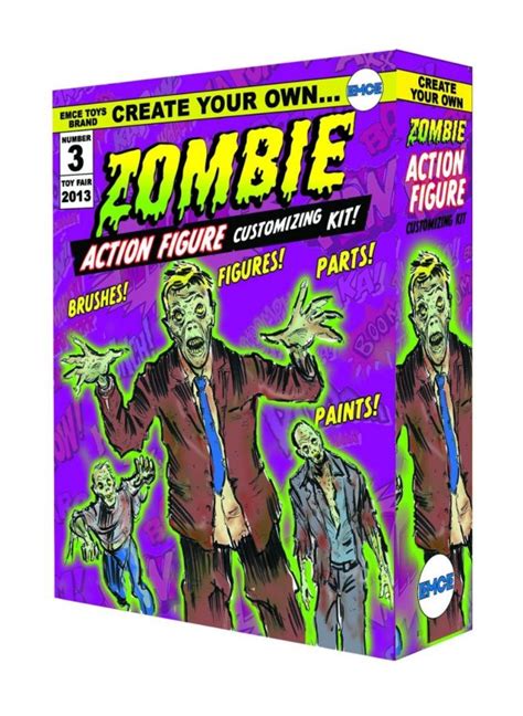 Create Your Own Zombie Action Figure Customizing Kit
