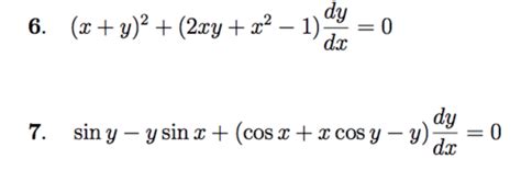 Solved Determine If The Ode Is An Exact Equation If It Is