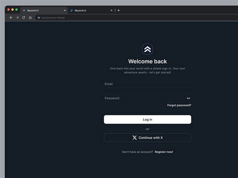 Log In Ui By Beyond Ui On Dribbble