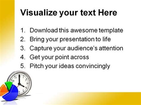 Clock Icon Pie Chart Business PowerPoint Templates And PowerPoint Backgrounds PowerPoint