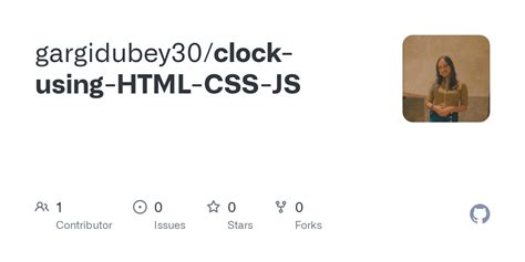 Github Gargidubey30clock Using Html Css Js