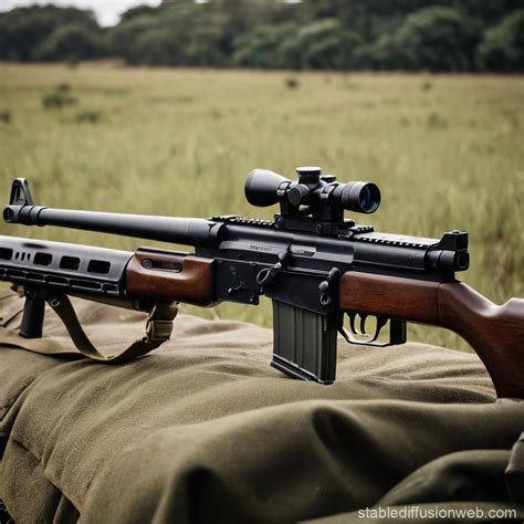 Rhodesian Army Fn Fal Rifle Stable Diffusion Online