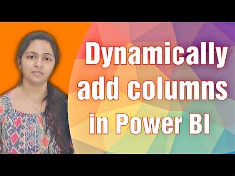 Dynamically Add Or Remove Columns In Power BI Power BI Tutorial YouTube