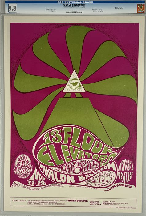 Lot Detail 1966 Fd 34 Op 1 13th Floor Elevators Poster Avalon