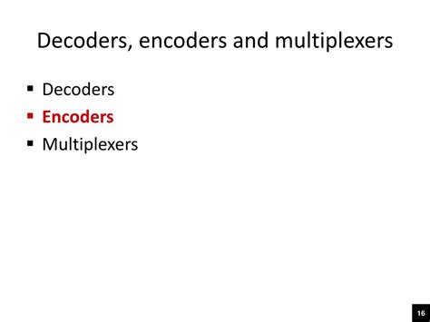 Ppt Elec1700 Computer Engineering 1 Week 7 Monday Lecture Decoders Encoders And Multiplexers