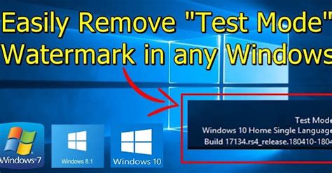 How To Remove Test Mode Watermark In Windows Get Me Up Infotech Technology News