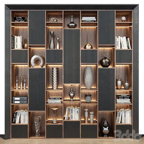 Шкаф для кабинета книжный | Wall showcase design, Store design interior ...