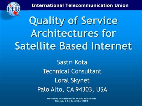ppt quality of service architectures for satellite based internet