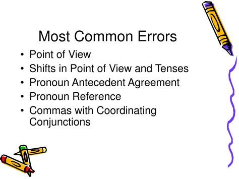 Ppt Common Errors Powerpoint Presentation Free Download Id6392553