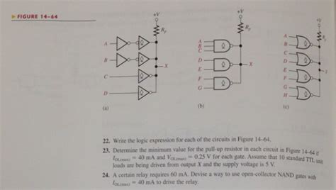 Solved Write The Logic Expression For Each Of The Circuits