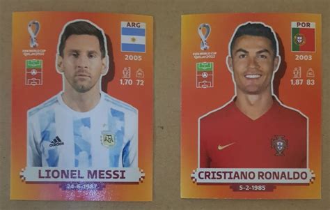 Panini Fifa World Cup 2022 Qatar Cristiano Ronaldo And Lionel Messi