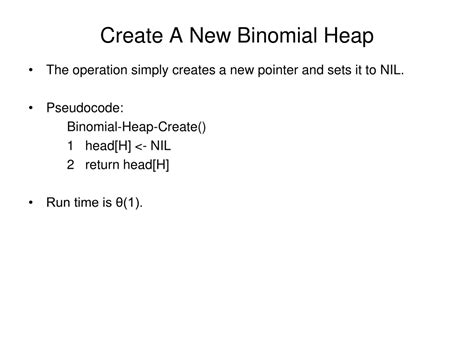 Ppt Binomial Heap Data Structure History Properties And Operations