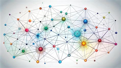 Connected Nodes Form A Complex Network Premium Ai Generated Image