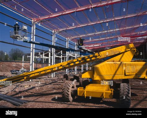 Inspecting Safety Netting And Cladding Rails To Steel Frame Prior To Cladding Using Access
