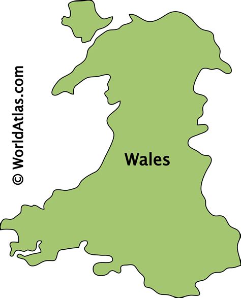 Wales Map Wales Map Educational Poster Wall Art Welsh World Map Chart