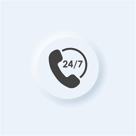 Premium Vector Vector Neumorphic Style Customer Call Support Button For Ui Design