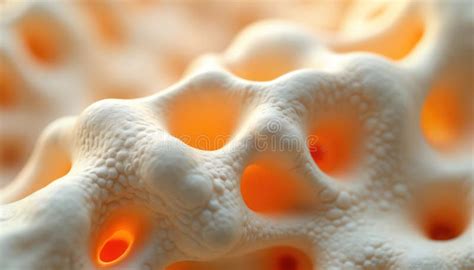 Abstract Representation Osteoporosis Bone Structure Medical Image Shows Porous Bone Tissue