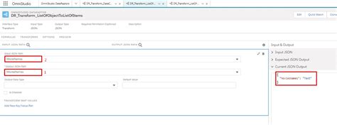 Use Transform Dataraptor In List Of Object To List Of Items