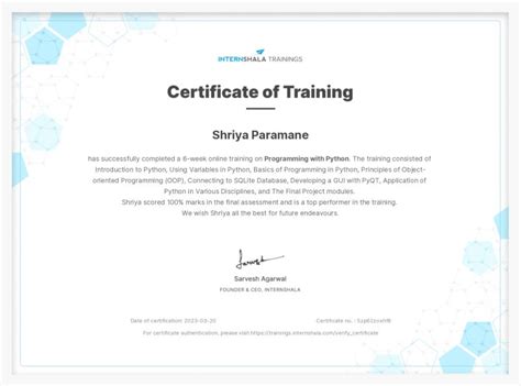 Shriya Paramane On Linkedin Python Programming Trainingcompletion