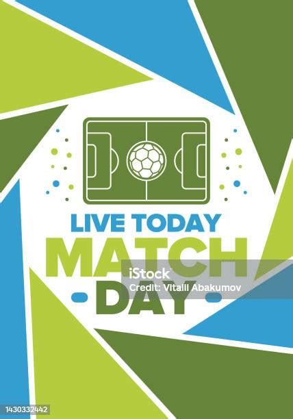 축구 경기의 날 경기의 날 푸볼 피치와 공 세계 선수권 대회와 유럽 컵 리그 플레이오프 정규 시즌 결승전 스포츠 포스터 벡터 일러스트 레이 션 Championship에 대한