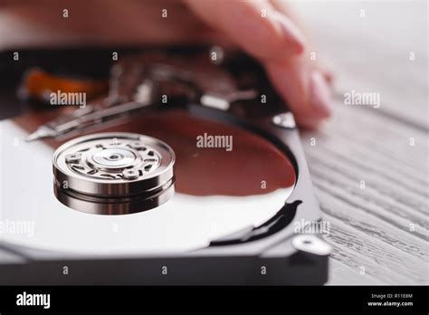 Open Hard Drive In Hand Hi Res Stock Photography And Images Alamy