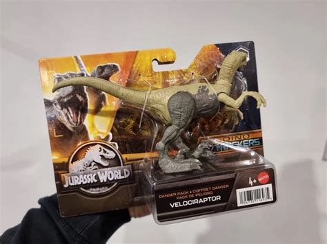 Mattel Jurassic World Danger Pack Velociraptor Dino Trackers Dinosaur