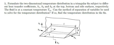 Solved 1 Formulate The Two Dimensional Temperature