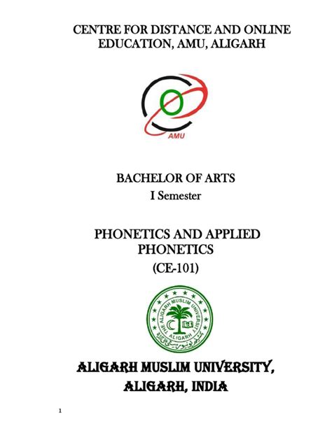 Ce 101 Unit 1 Phonetics And Phonology Pdf Phonetics Phonology